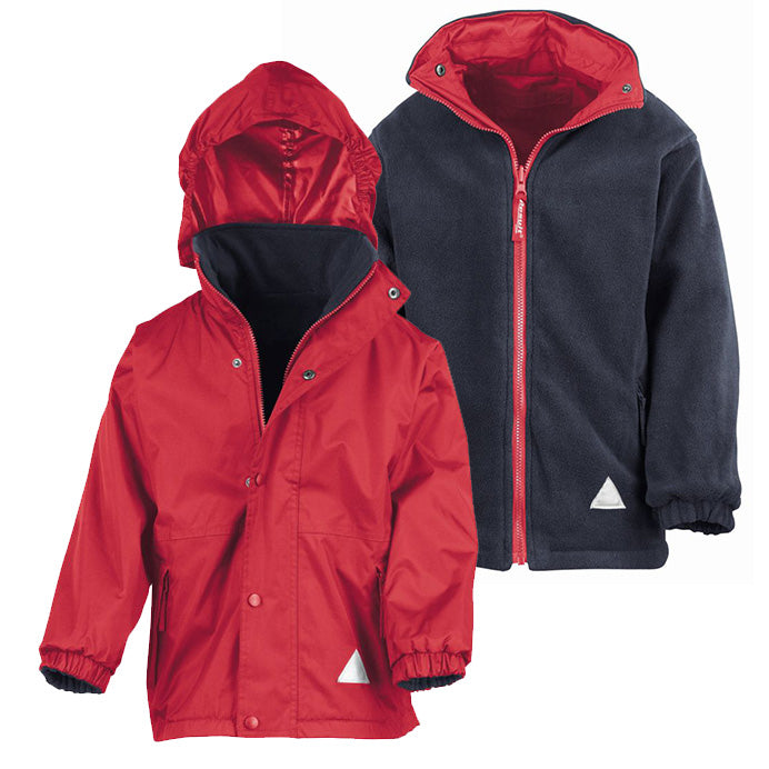 Reversible Coat - Red + Navy – School Threads